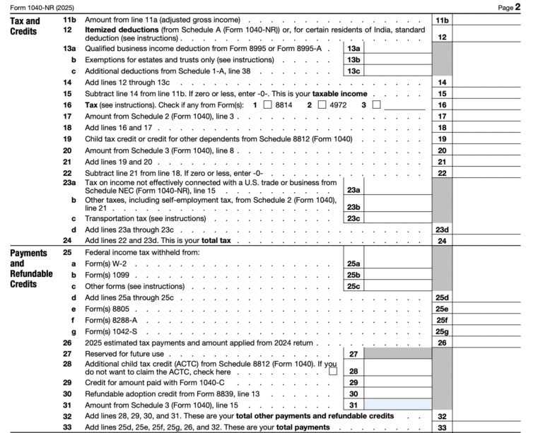 What Is Form 1040-NR? U.S. Tax Guide for Nonresidents | TaxAct