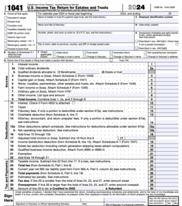 Filing IRS Form 1041: A Guide for Estates and Trusts