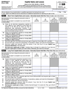 Schedule D Form: Capital Gains Tax Guide | TaxAct